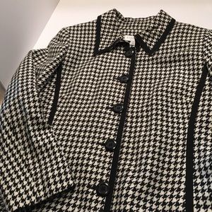 Conrad C | Jackets & Coats | Conrad C Black And White Houndstooth ...